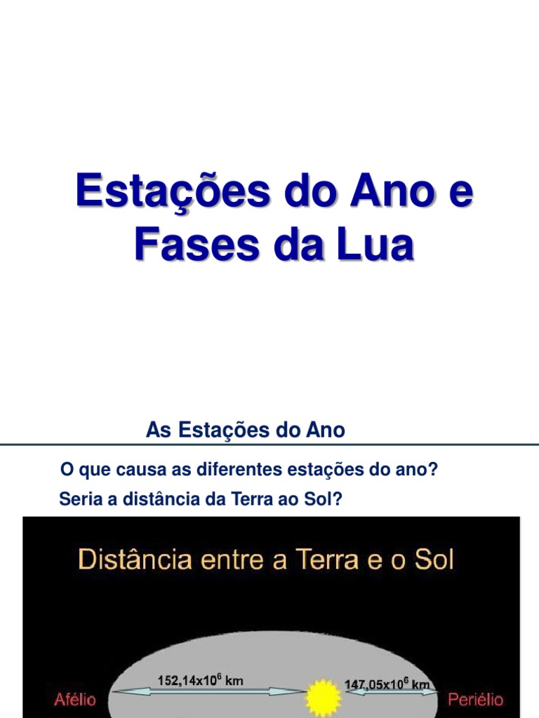 Instrumentação - Fases Da Lua, Mares e Estações Do Ano PDF | PDF | Maré ...