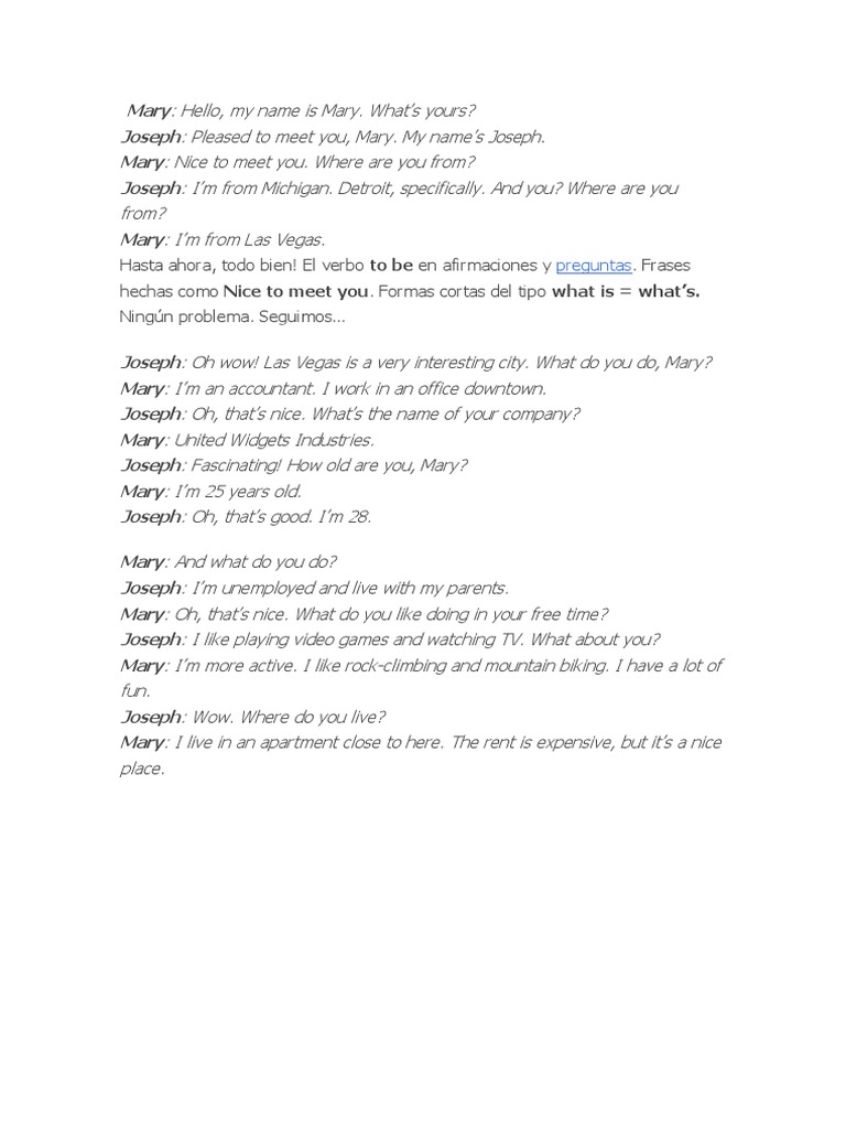 Conversational English: Meeting New People | PDF