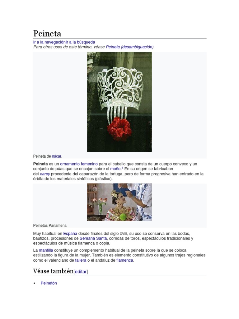 Peineta | PDF