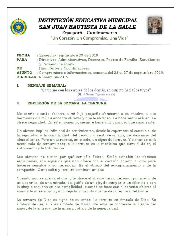 Circular 34 | PDF | Misericordia | Trinidad