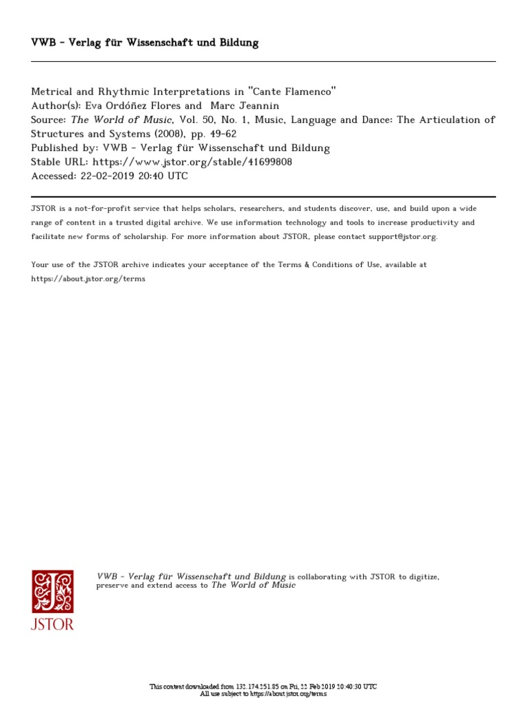 Flamenco Guide To Sources | PDF | Performing Arts | Spanish Styles Of Music