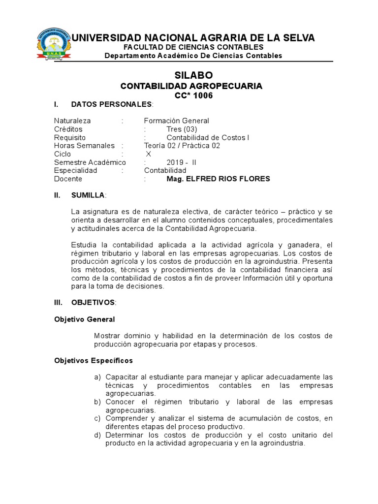 CC 1006 | PDF | Agronegocios | Contabilidad