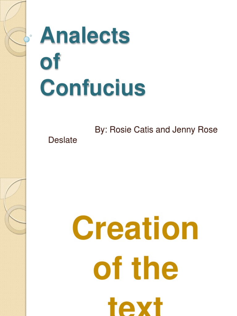 Analects | PDF | Analects | Chinese Literature