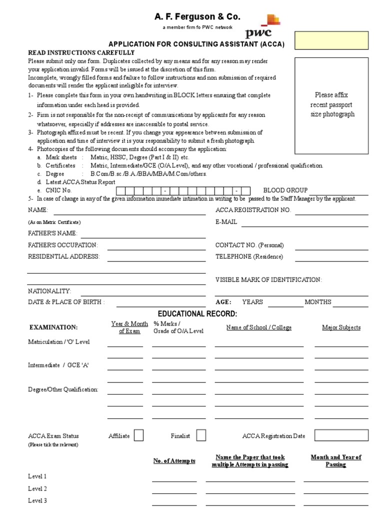 AFF Form | Download Free PDF | Professional Certification | Educational ...