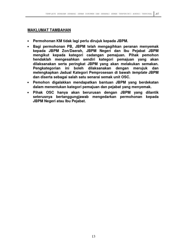Prosedur Pemprosesan Pelan Bomba Malaysia | PDF