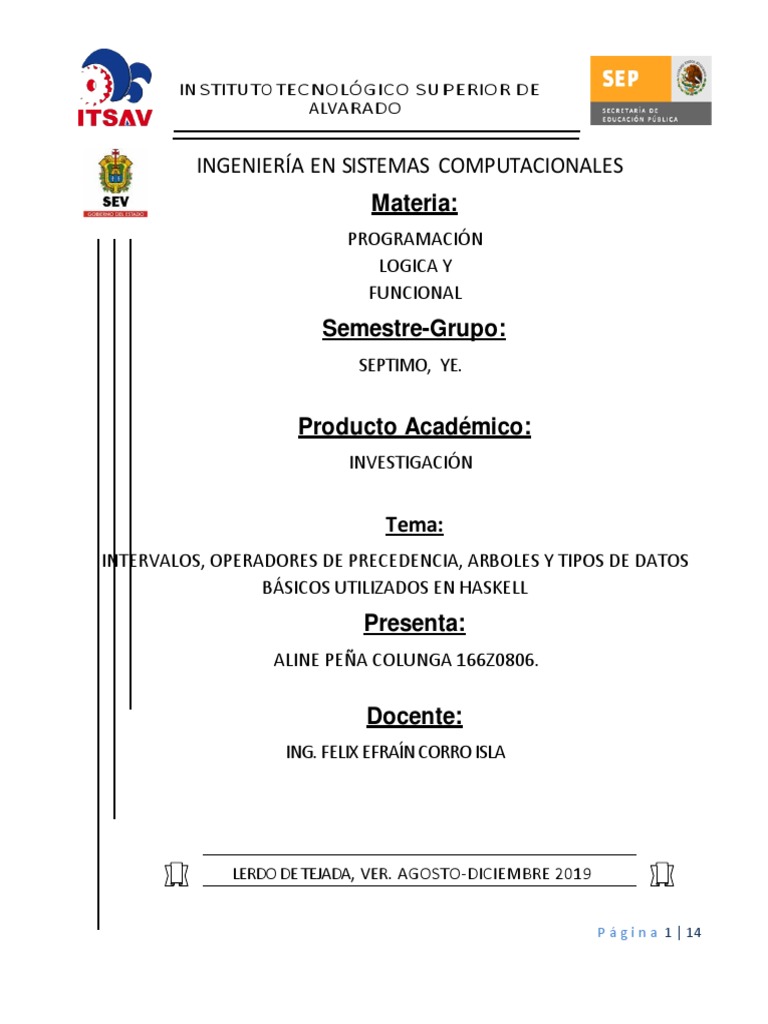 Intervalos Operadores de Precedencia | PDF | Tipo de datos ...