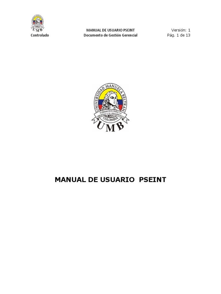 Manual PSeInt para Ingenieros | PDF | Algoritmos | Software