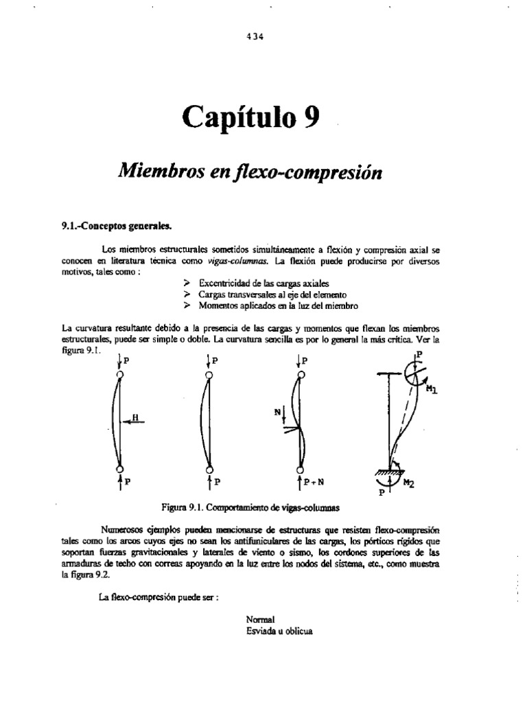 9) Miembros A Flexo Compresion | PDF