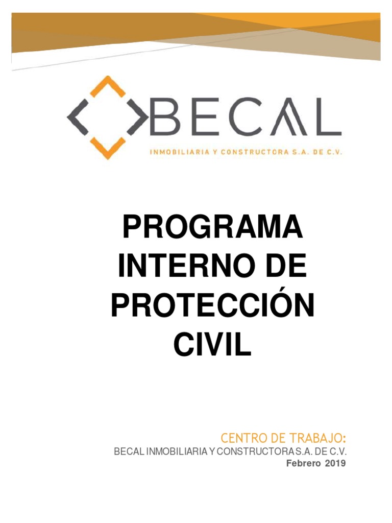 Programa Interno de Protección Civil | PDF | Naturaleza