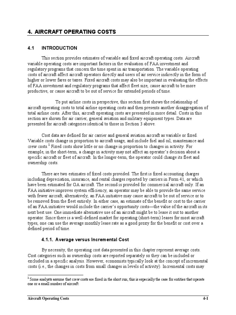 Airline Operating Cost | PDF | Airlines | Jet Fuel