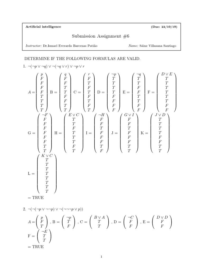 Artificial Intelligence 6 | PDF