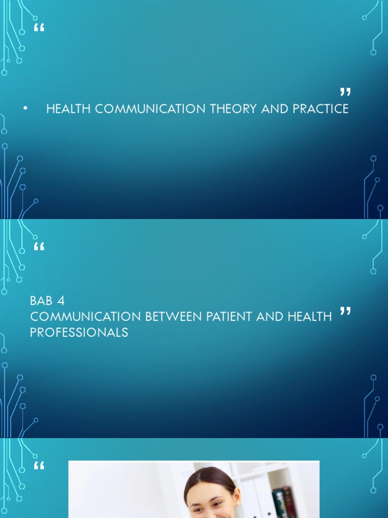 Health Communication Theory and Practice | PDF | Self-Improvement