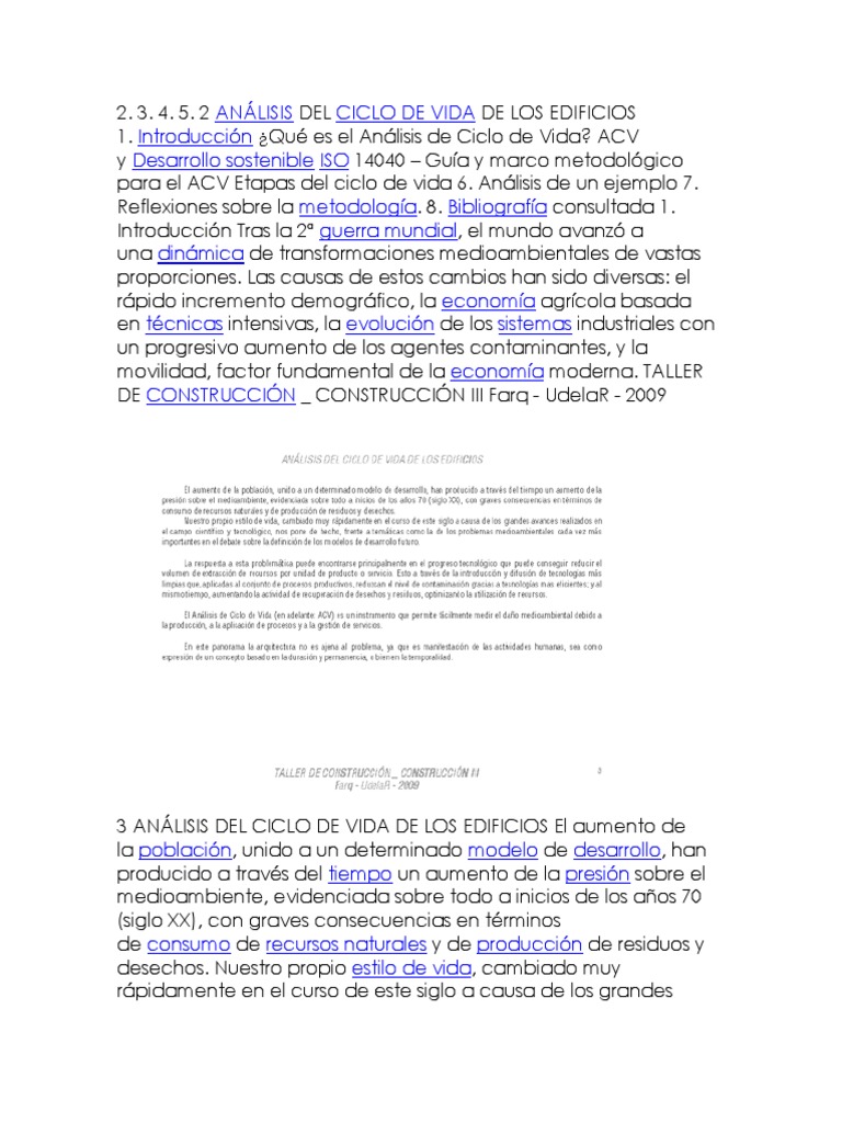 Ciclo De Vida De Un Edificio Pdf Evaluación Del Ciclo De Vida