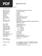 Contoh Ship Particular | PDF | Tonnage | Ships
