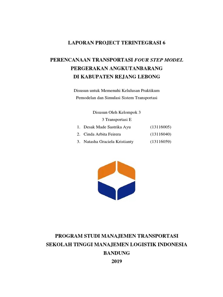 Perencanaan Transportasi Four Step Model | PDF