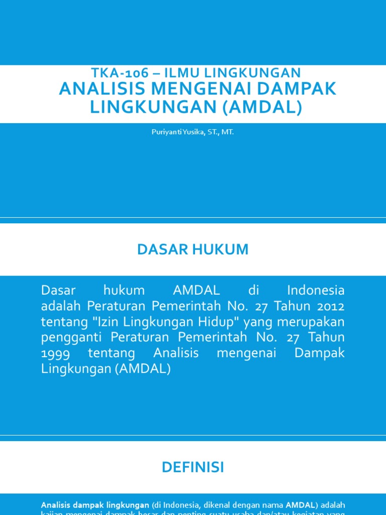 12 Amdal | PDF