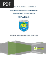 Panduan Simpeg BKD Gresik | PDF