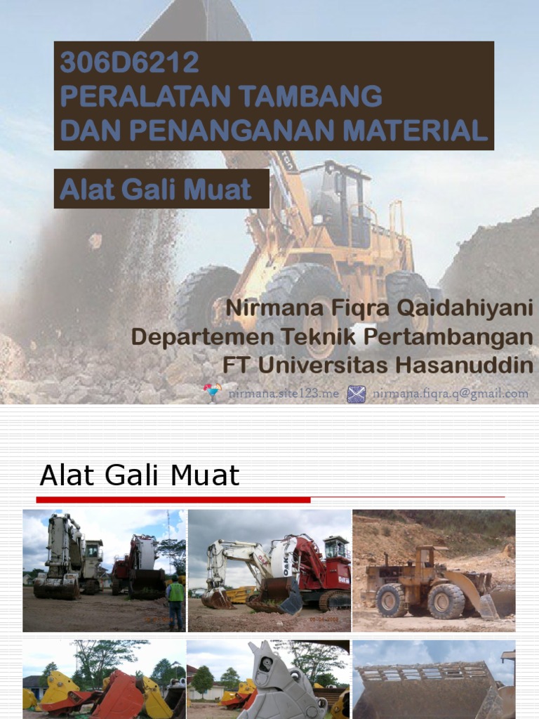 Alat Gali Muat Tambang: Efisiensi & Produksi | PDF