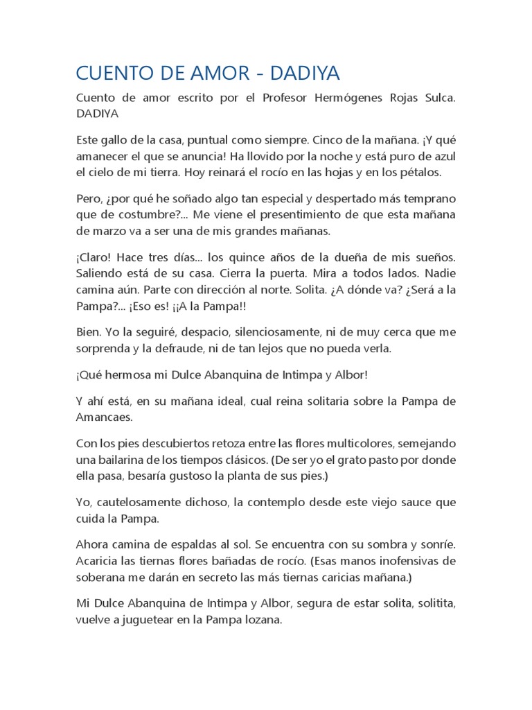 Cuento de Amor | PDF