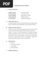 Semana 16 Forense, Informe Pericial Jefrey Dahmer, Listo | PDF | Conceptos psicologicos | Sicología