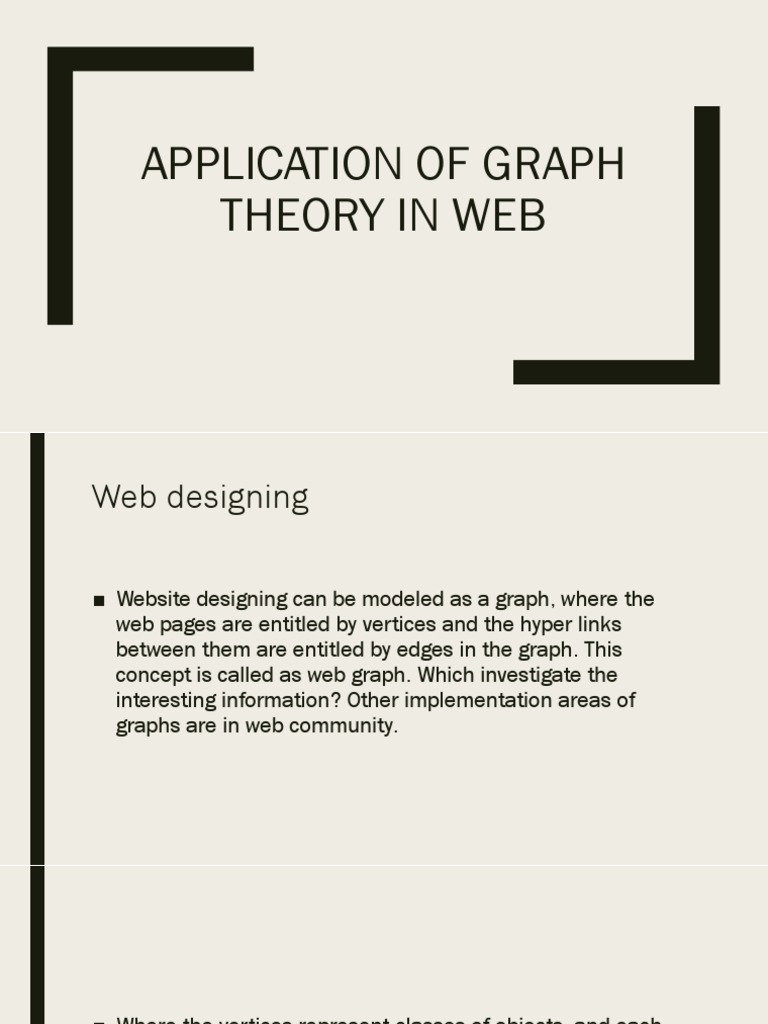 Applications of Graph Theory in Web Design | PDF | Graph Theory ...