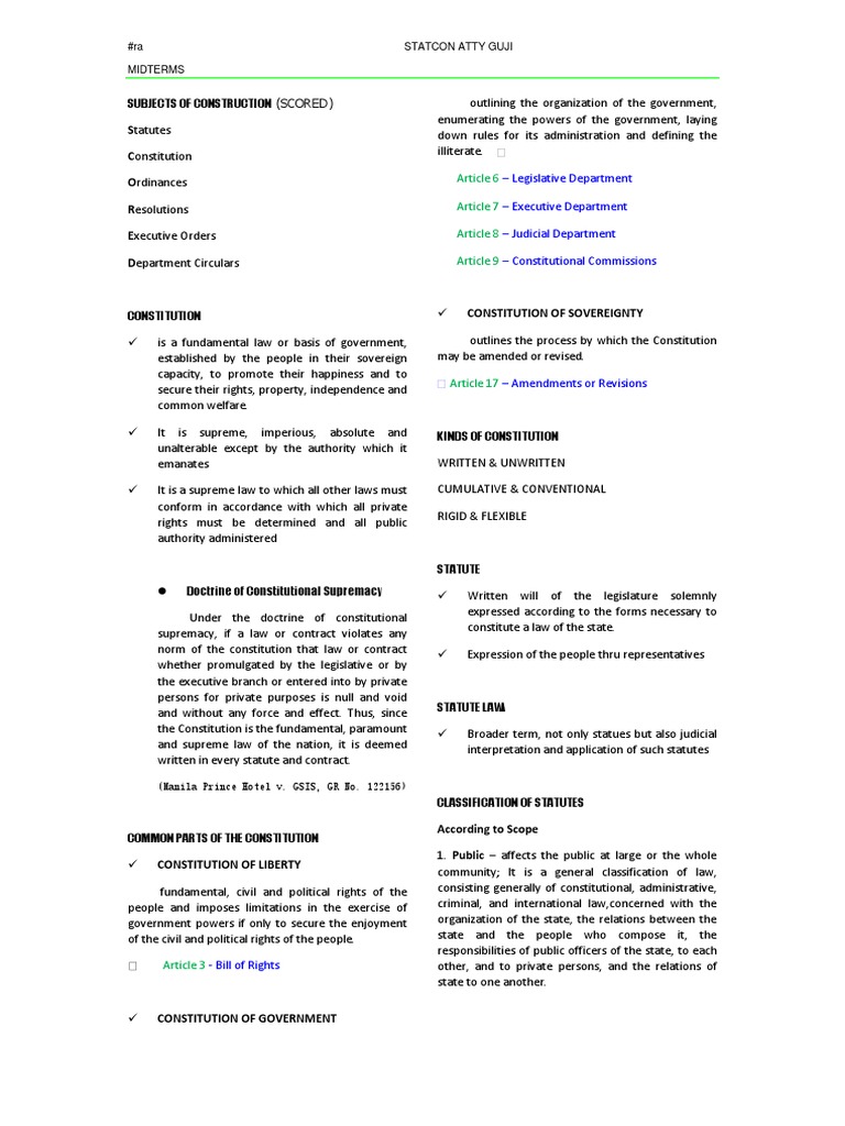 Statcon | PDF | Constitution | U.S. State