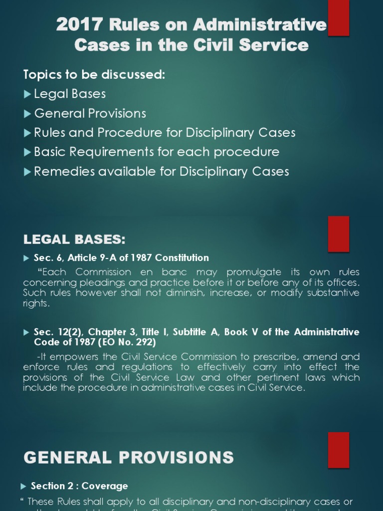 Admin Rules in Civil Service | PDF | Administrative Law | Common Law