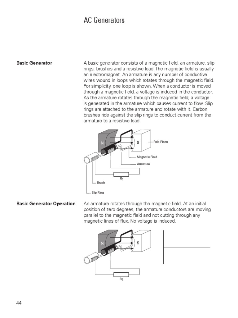 AC Generators PDF | PDF | Capacitor | Electrical Impedance