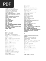 Terminologies in Arnis Glossary A | PDF | Individual Sports | Combat Sports