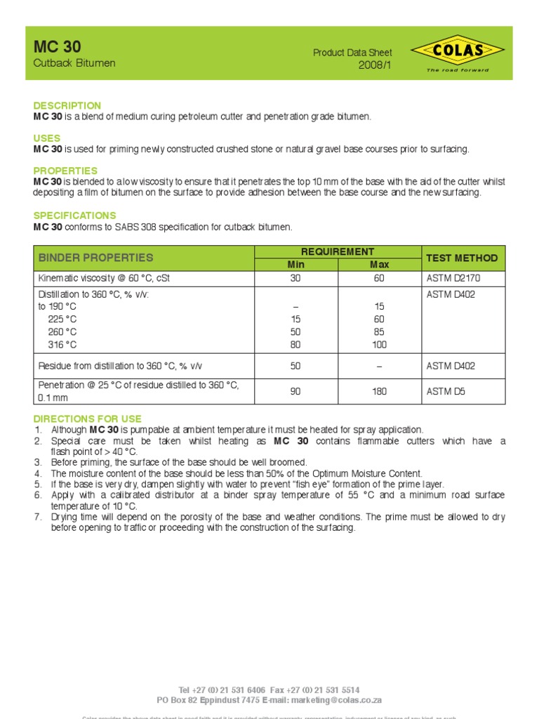 MC 30 | PDF | Personal Protective Equipment | Asphalt
