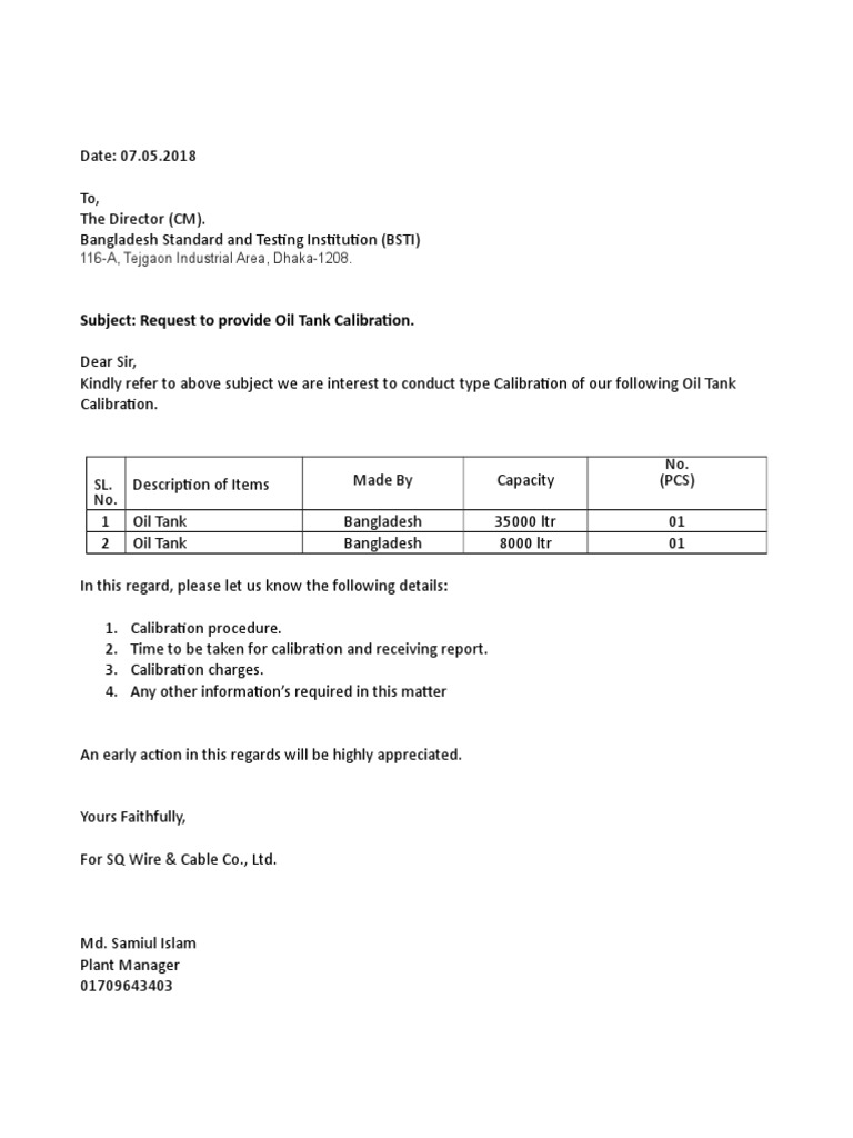 BSTI Application Form | PDF