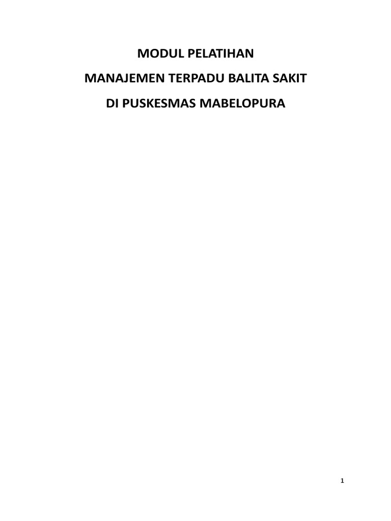 Modul Mtbs | PDF