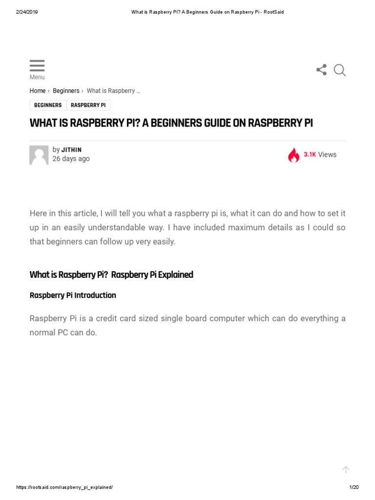 What Is Raspberry Pi A Beginners Guide On Raspberry Pi Pdf