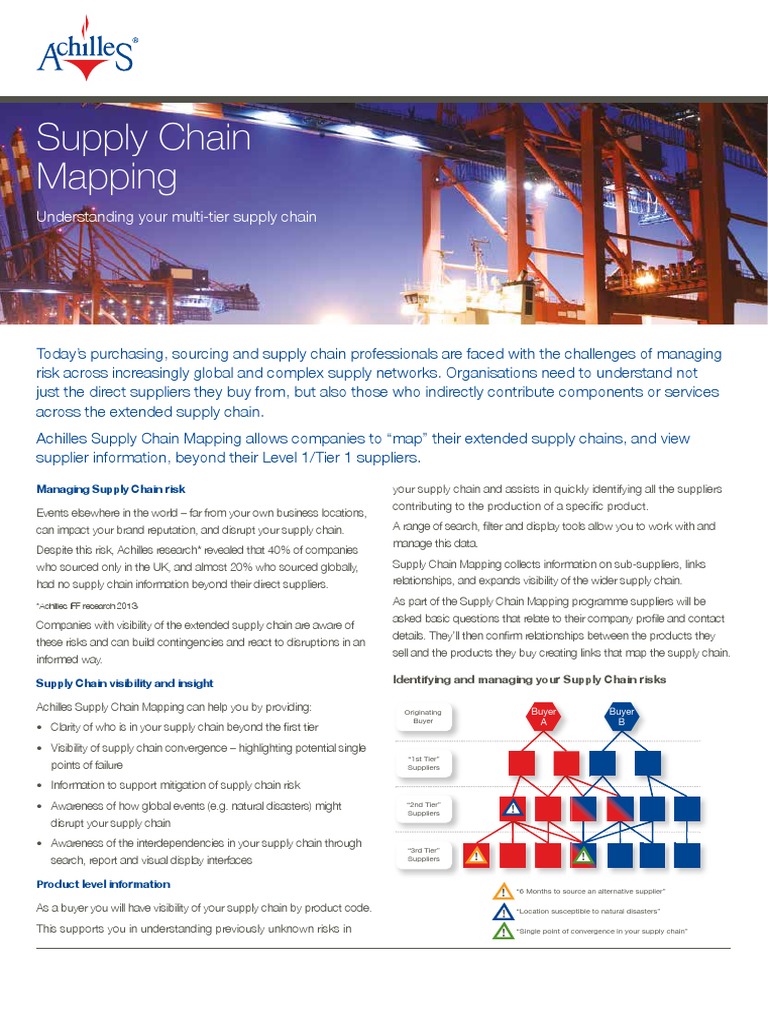 Achilles Supply Chain Mapping PDF | PDF | Supply Chain | Risk
