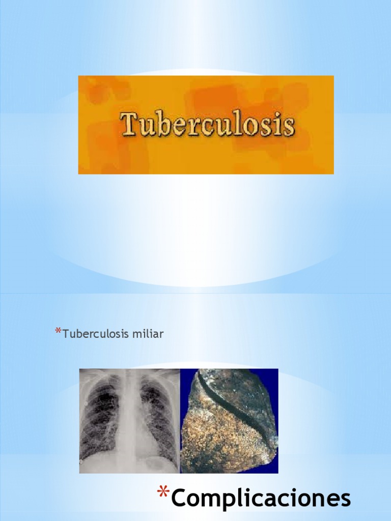 Tuberculosis Complicaciones | PDF