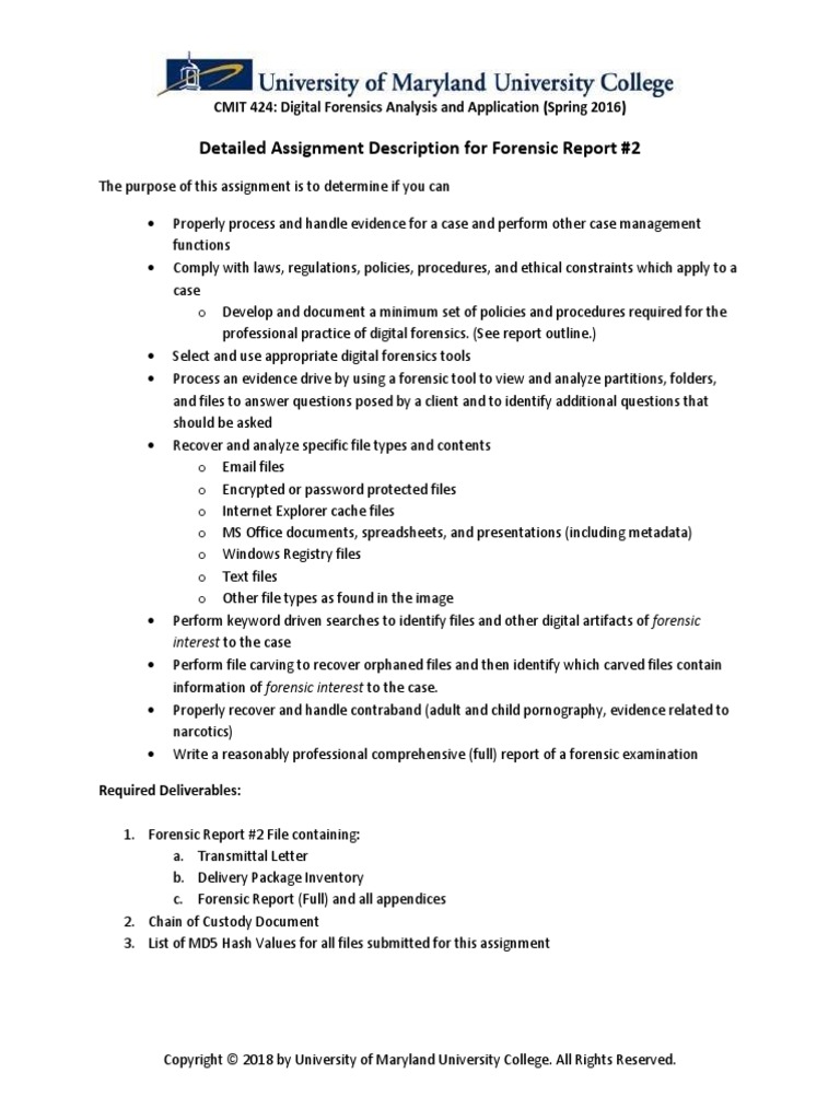 CMIT 424 Instruction | Download Free PDF | Digital Forensics | Computer File