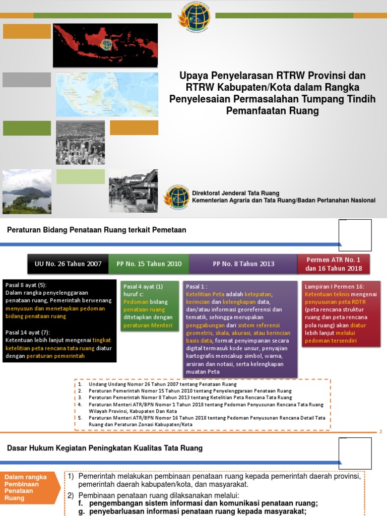 PITTI Tata Ruang (Ditjen Tata Ruang Kementerian ATR BPN) | PDF