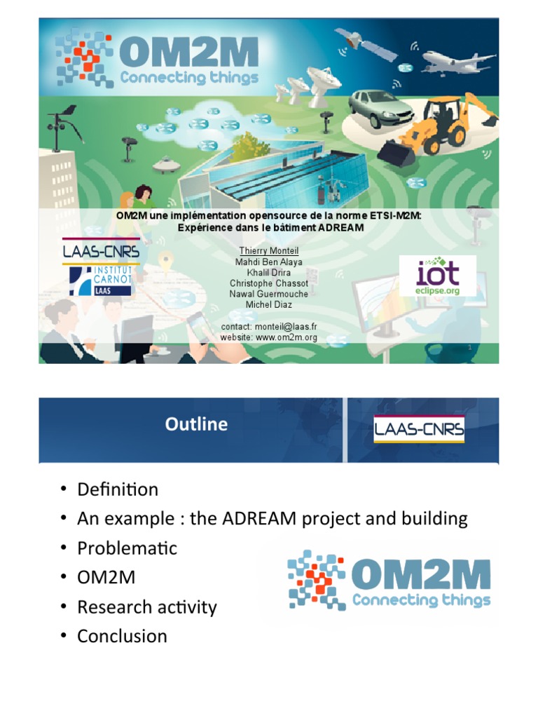 OM2M Une Implémentation Opensource de La Norme ETSI-M2M: Expérience ...