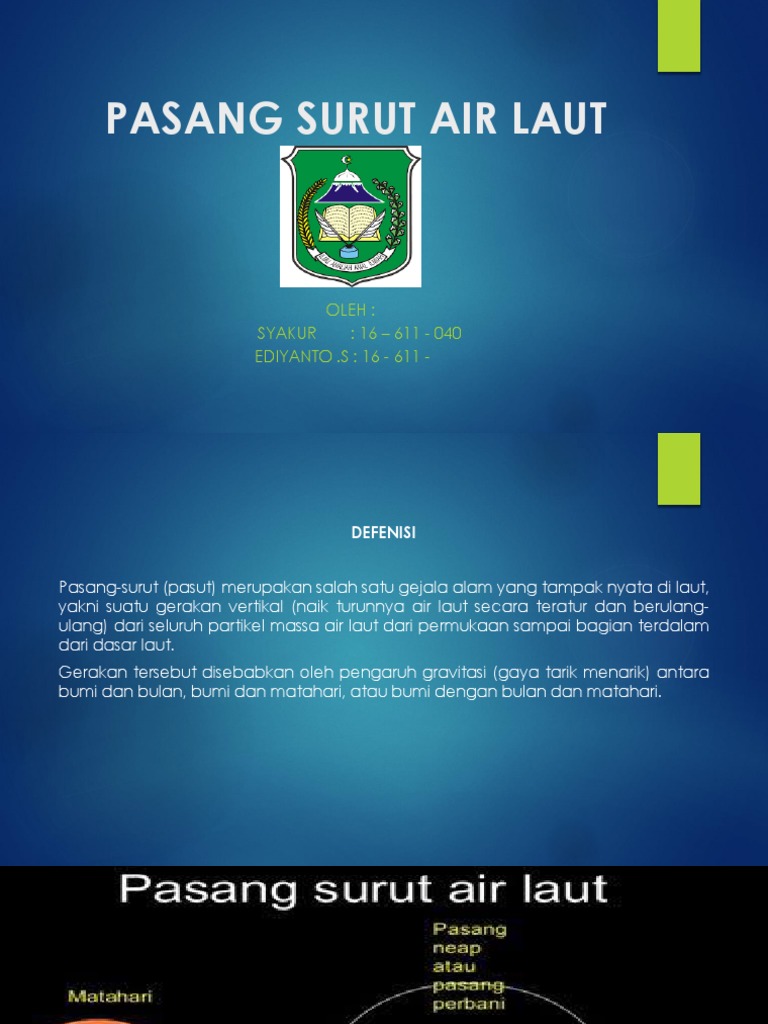 Pasang Surut Air Laut Pdf