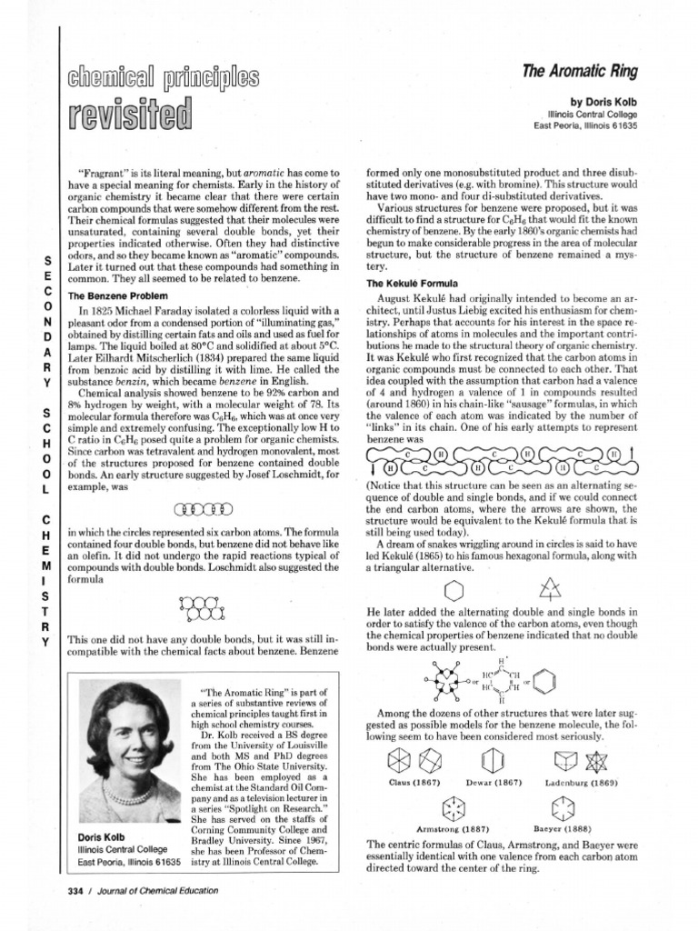 The Aromatic Ring | Download Free PDF | Aromaticity | Covalent Bond