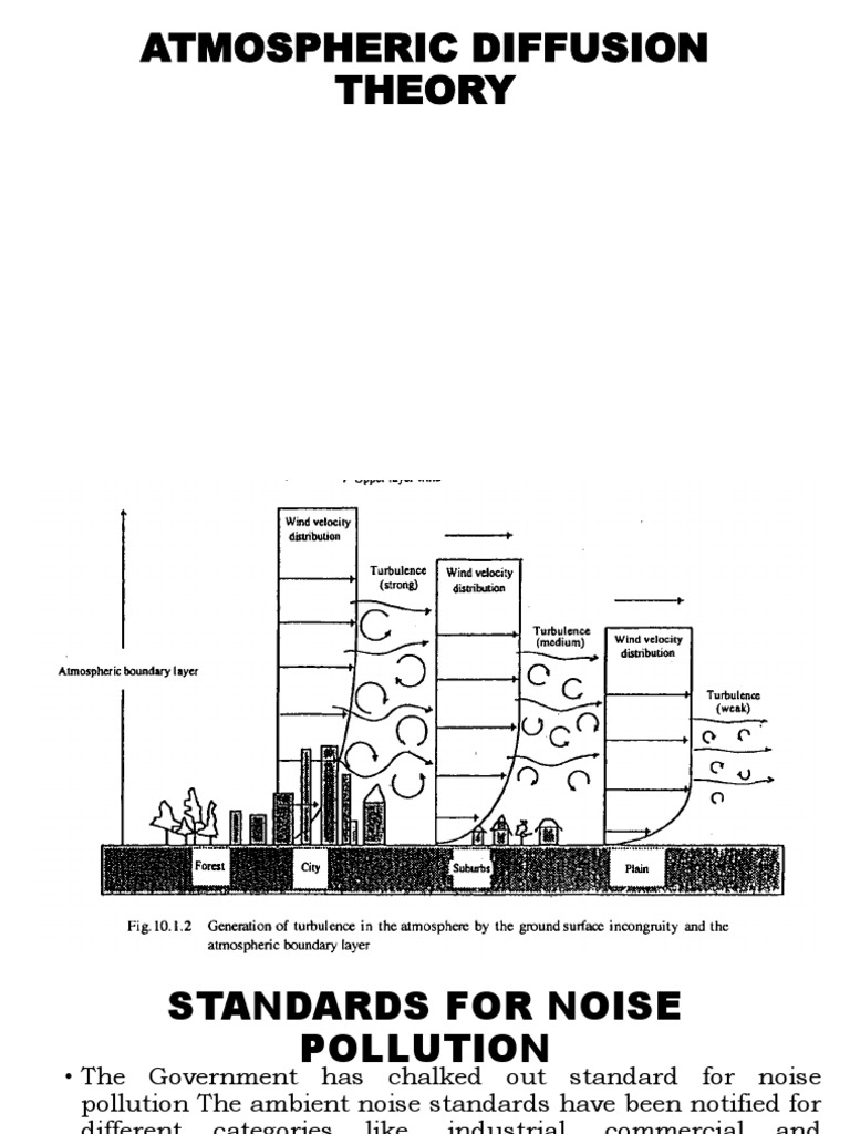 Atmospheric Diffusion Theory | PDF