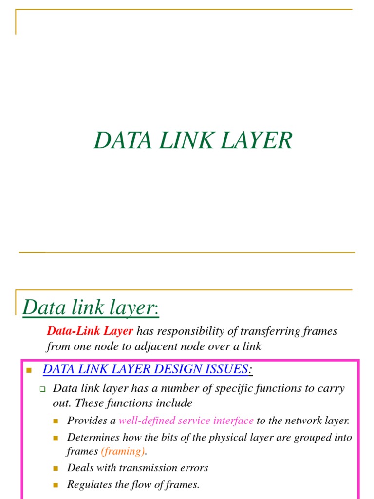 Data Link Layer - Computer Networks | PDF | Asynchronous Transfer Mode ...