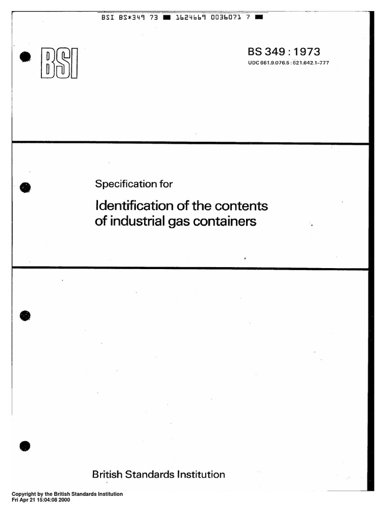BS 349 | PDF