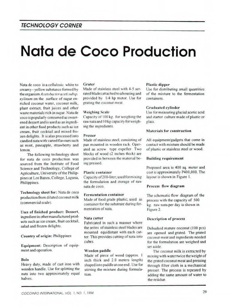 20180430081652nata de Coco Production.29 | Download Free PDF | Coconut ...