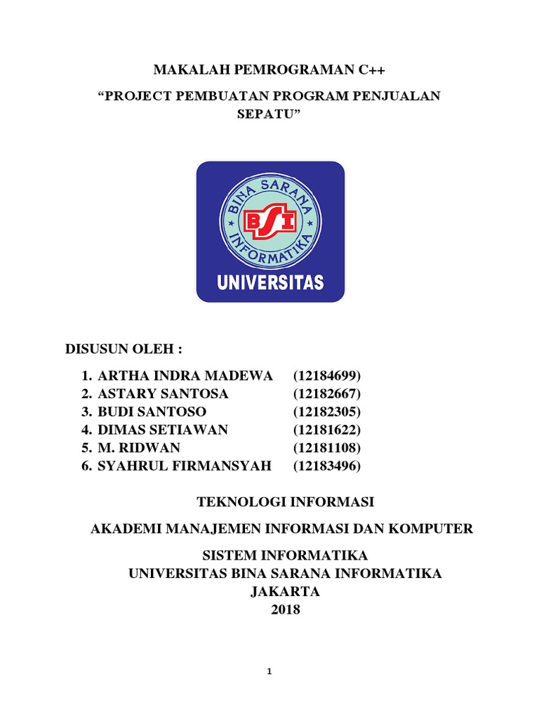 MAKALAH PEMROGRAMAN C++ Yang Revisi | PDF | Bisnis | Seni