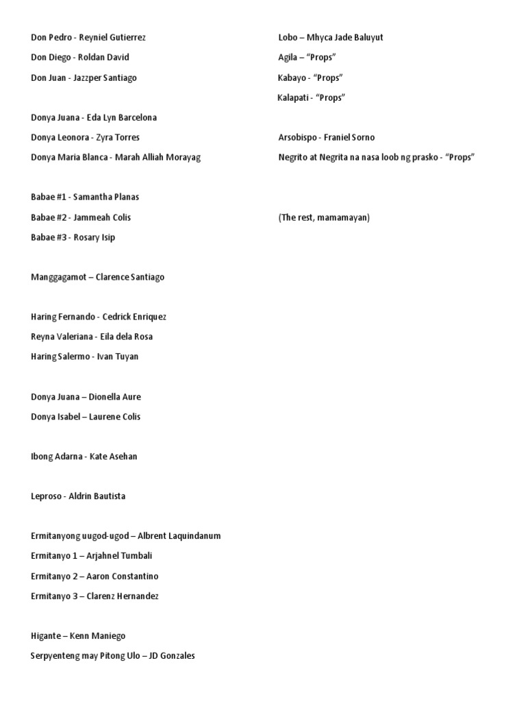 Donya Isabel Sa Ibong Adarna