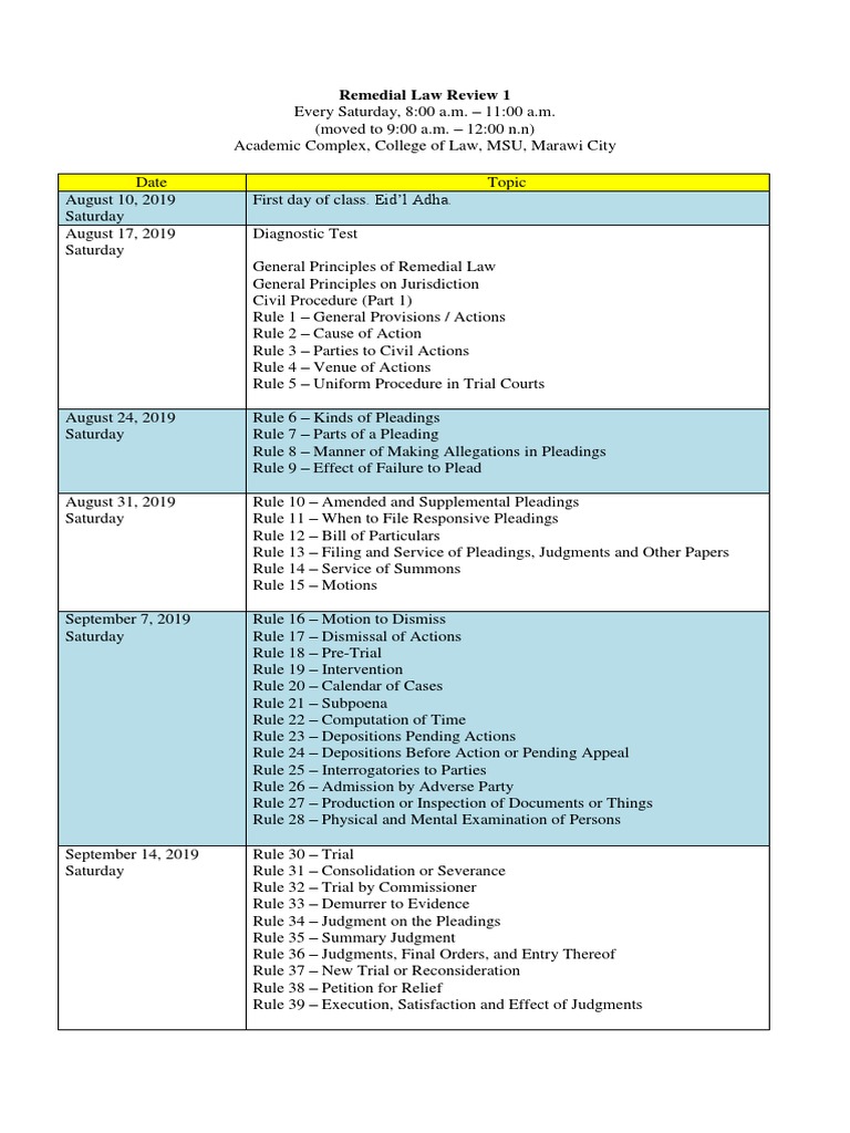 Time Calendar | PDF | Pleading | Deposition (Law)