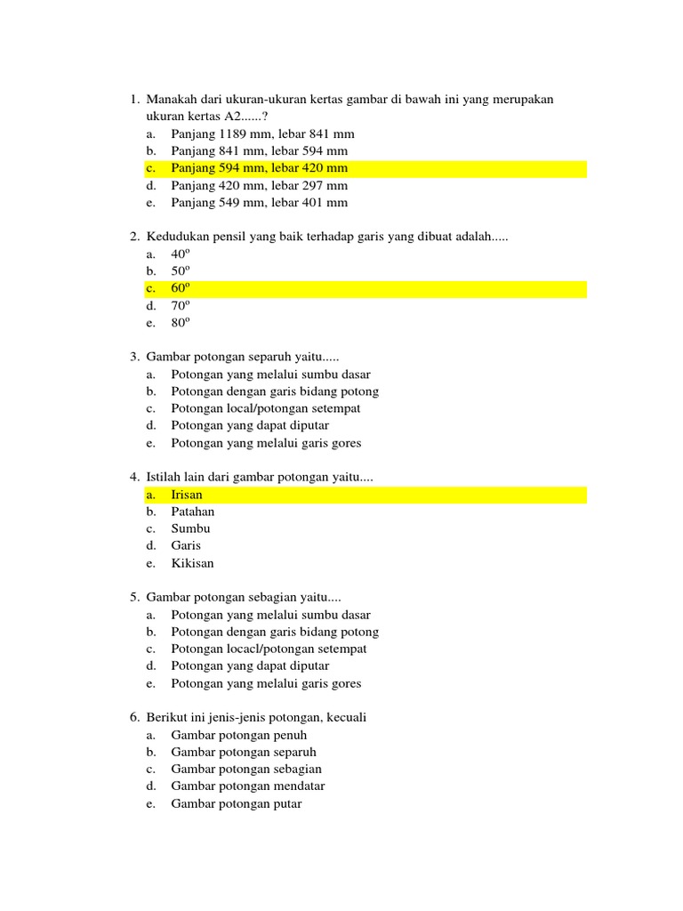 Soal Gamtek | PDF | Metode & Bahan Ajar | Griya & Taman