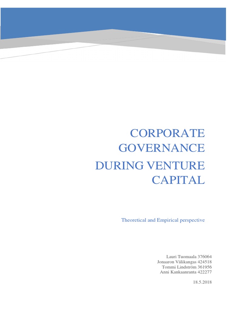 CGVC | PDF | Venture Capital | Corporate Finance