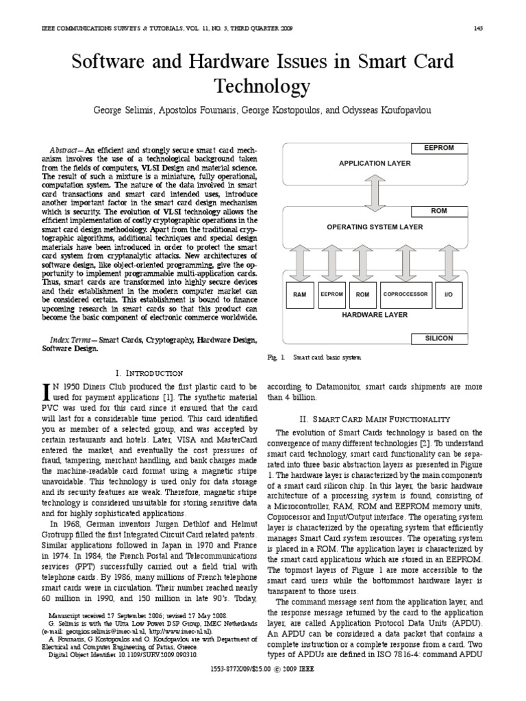 Smart Card Technology | PDF | Smart Card | Random Access Memory